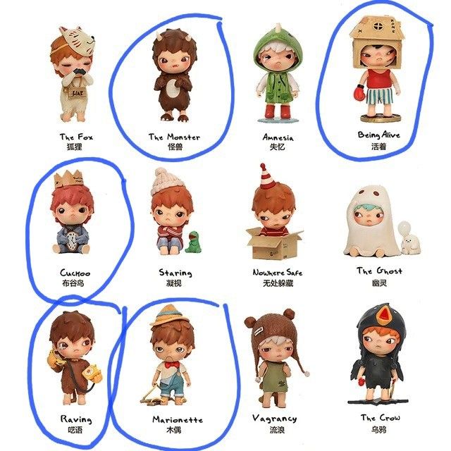 Popmart Hirono The Other one Being Alive The Monster Marionette Raving ...