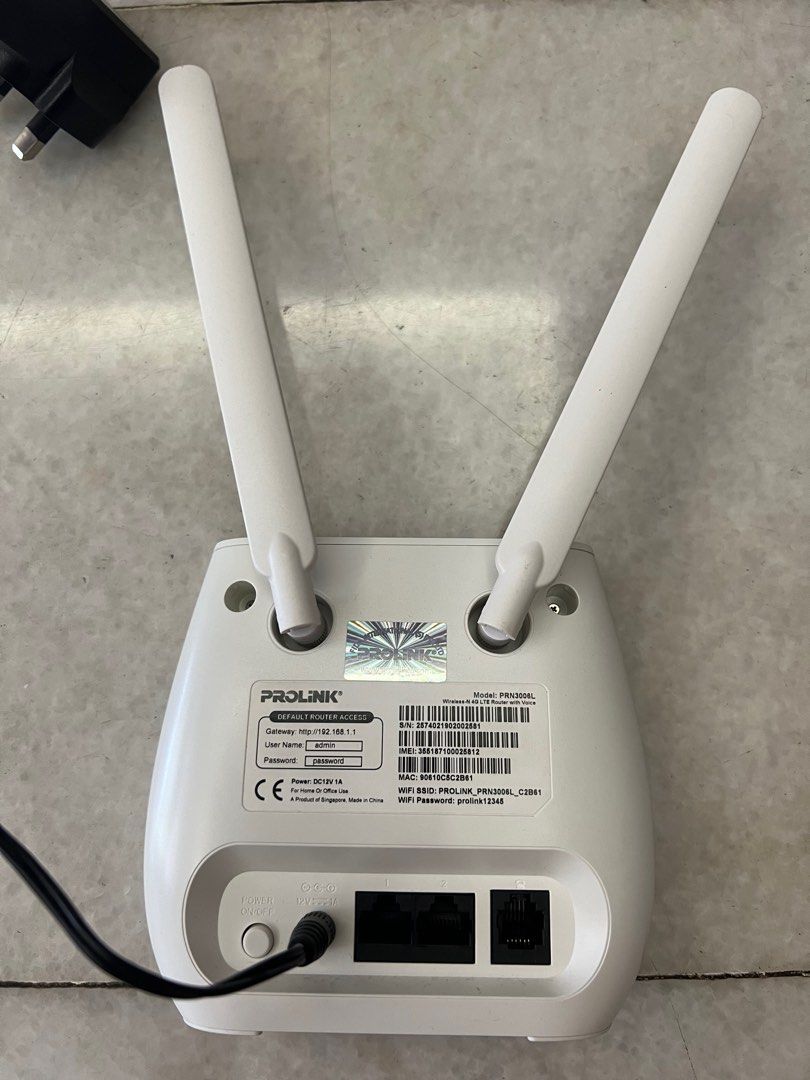 Prolink 4g Router Computers And Tech Parts And Accessories Networking On Carousell