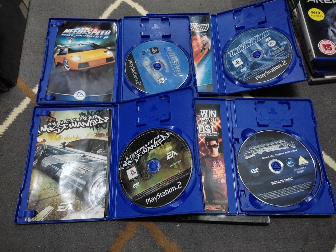 PS2 Need for Speed Collection, Video Gaming, Video Games, PlayStation ...