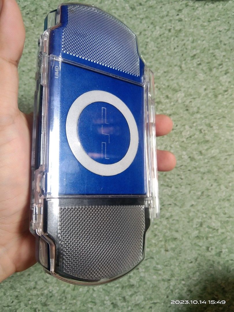 Psp slim v2 ( metallic blue ) sasuke ed., Video Gaming, Video Game ...