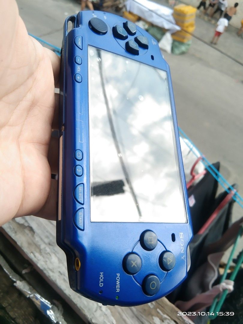Psp slim v2 ( metallic blue ) sasuke ed., Video Gaming, Video Game ...
