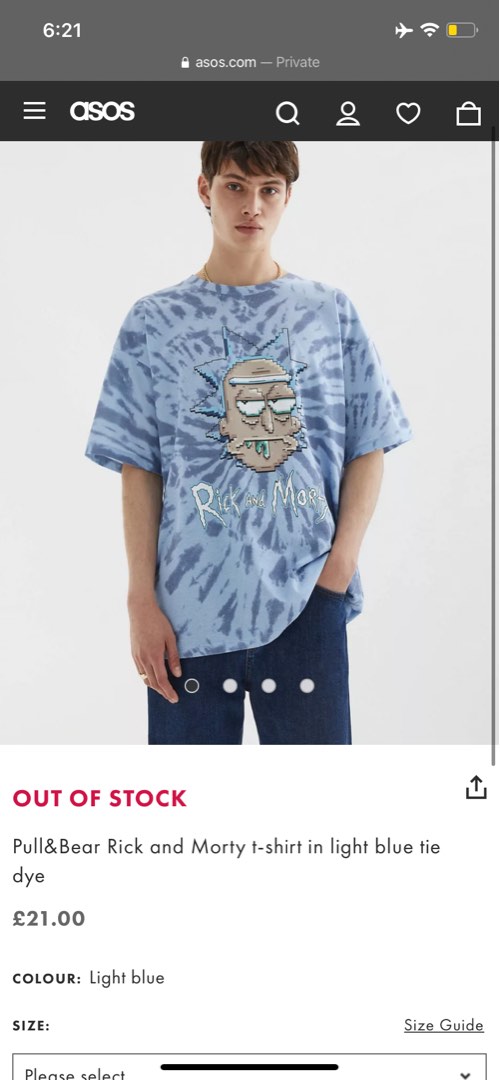 Pull & Bear Rick and Morty shirt, Men's Fashion, Tops & Sets, Tshirts ...