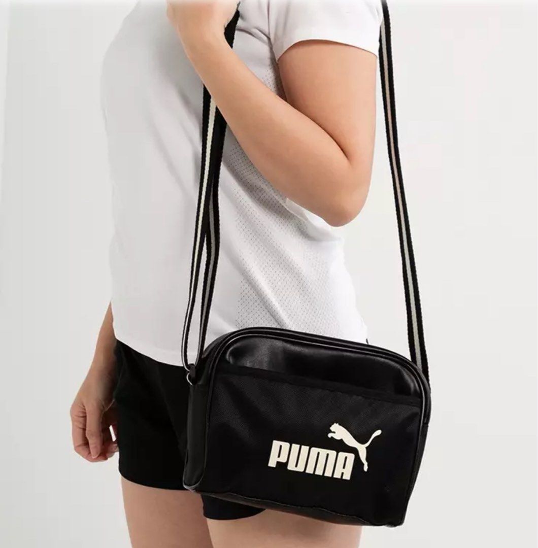 PUMA Campus Reporter Shoulder Bag (Black), Women's Fashion, Bags ...