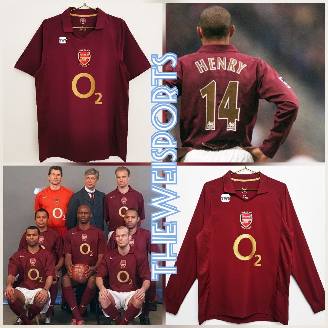 Retro Arsenal 2005 Soccer Jersey, Men's Fashion, Activewear on Carousell