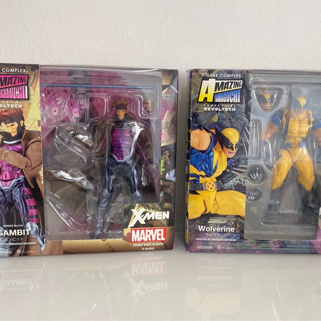 Revoltech Wolverine and Gambit, Hobbies & Toys, Toys & Games on Carousell
