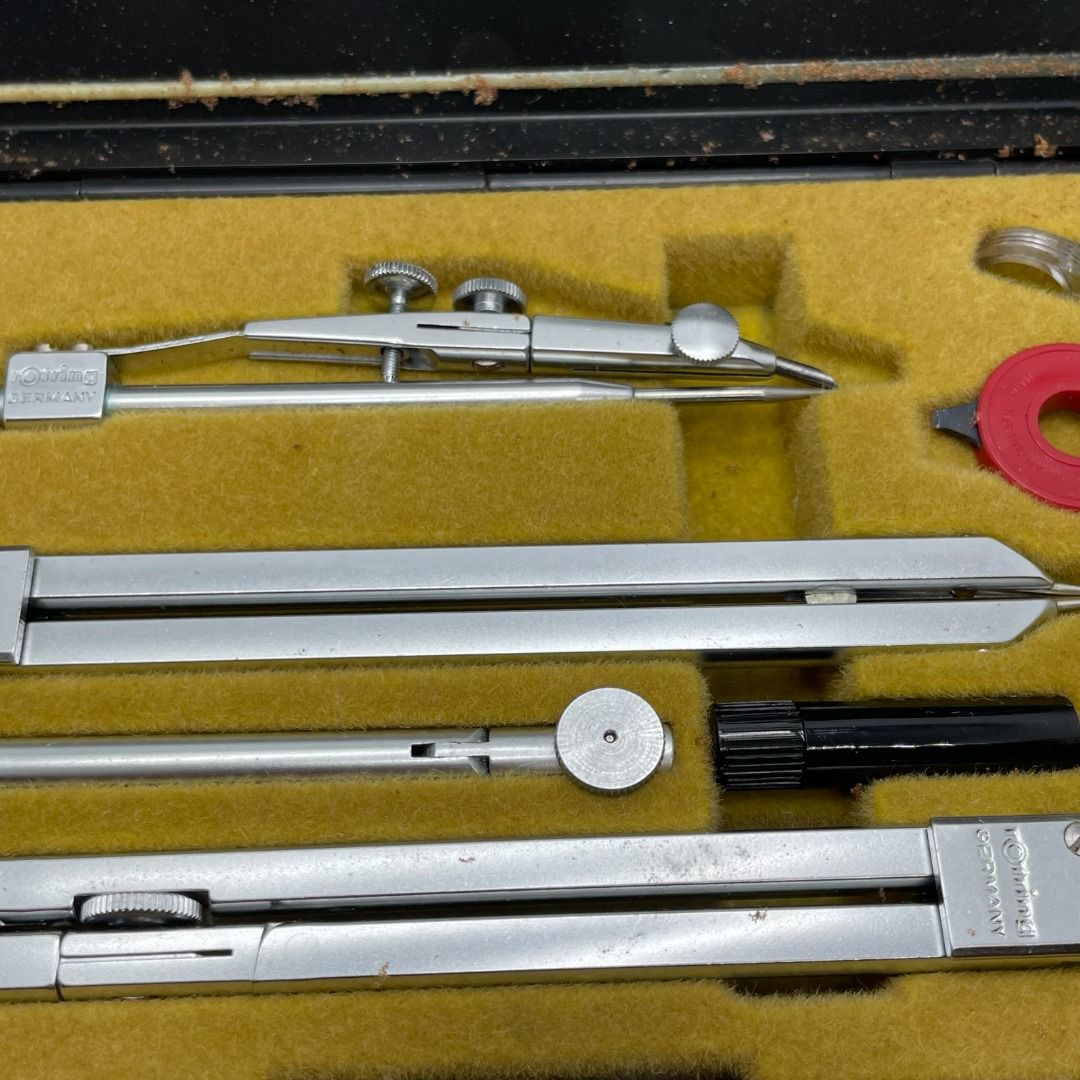 Rotring Compasses Set Technical Drawing Made in Germany, Hobbies & Toys ...