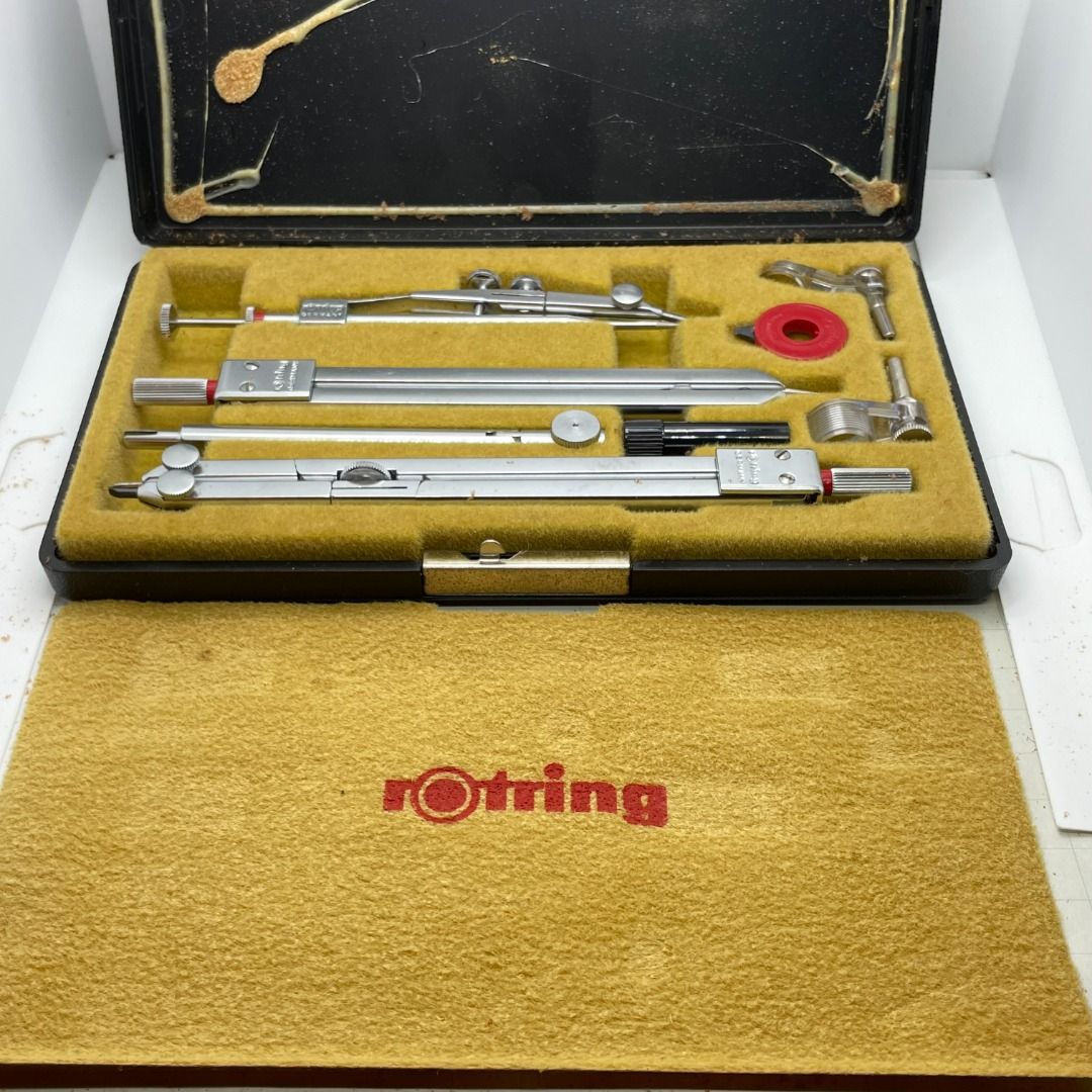Rotring Compasses Set Technical Drawing Made in Germany, Hobbies & Toys ...