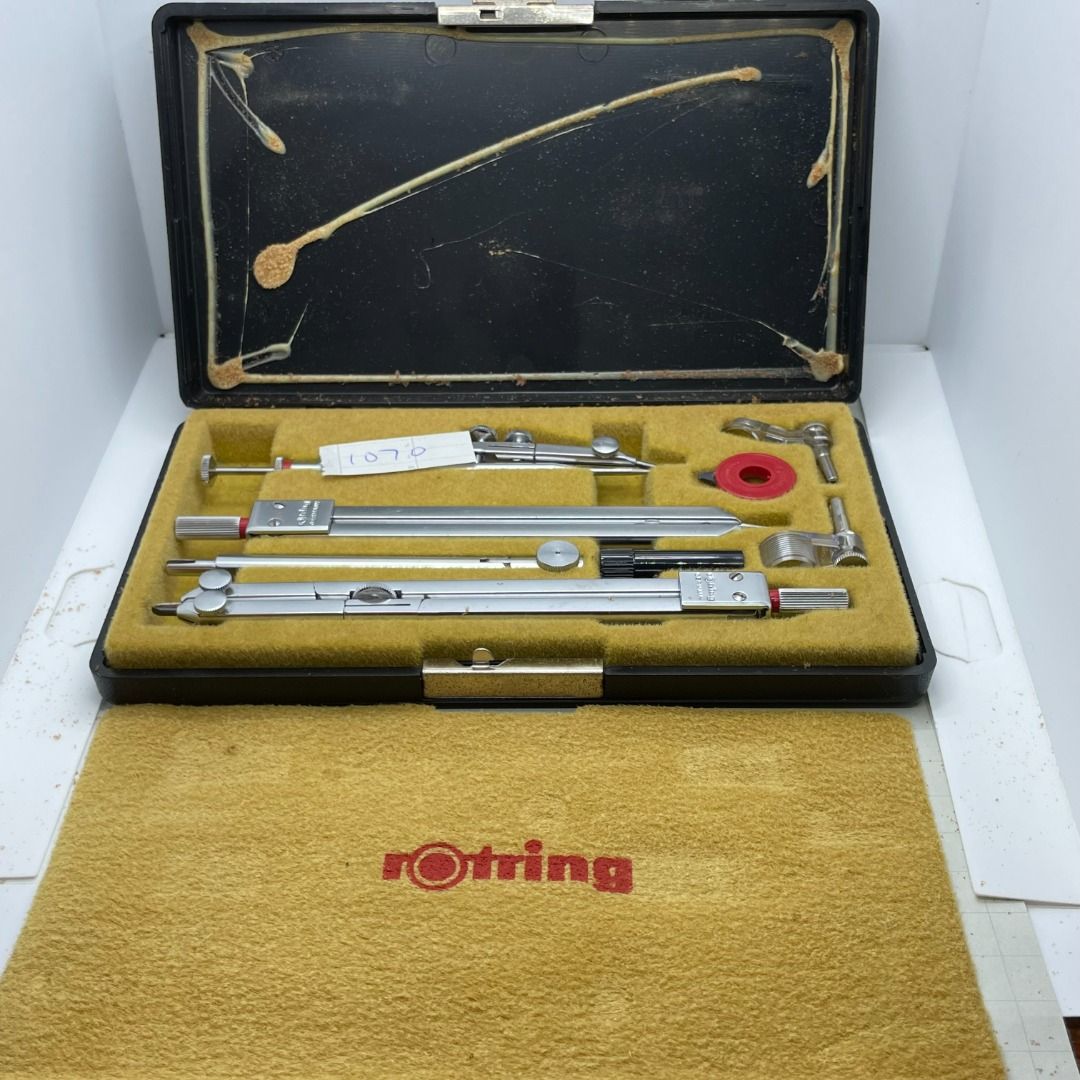 Rotring Compasses Set Technical Drawing Made in Germany, Hobbies & Toys ...