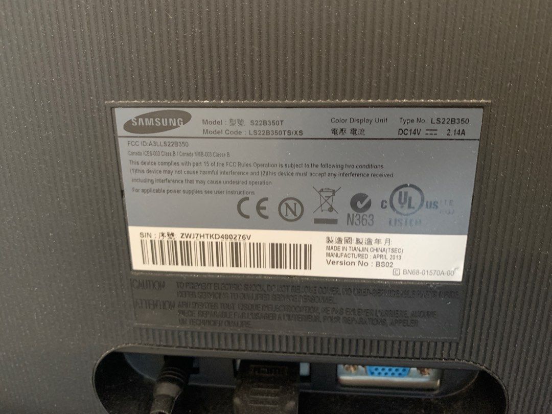 Samsung 21 inch Lcd Monitor, Computers & Tech, Desktops on Carousell