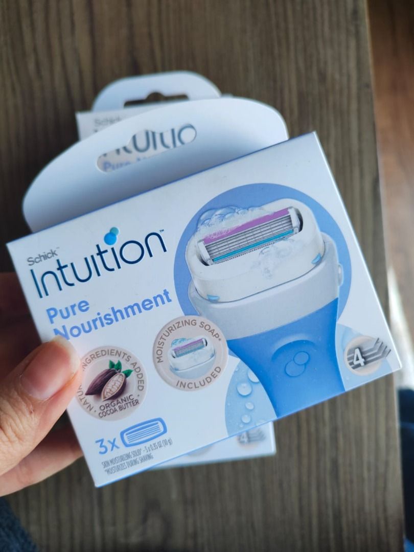 Schick intuition 4 blade razor pure nourishment organic cocoa butter ...
