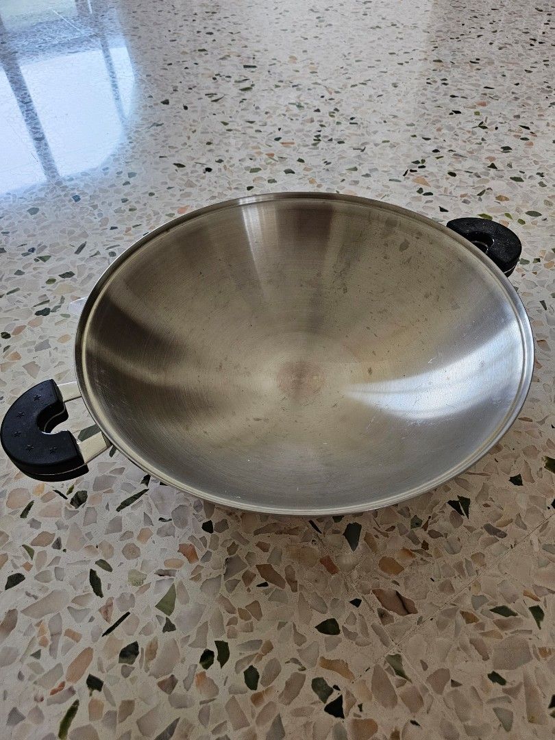 Seiketsu Universe 5-Layer Stainless Steel Wok, Furniture & Home Living ...