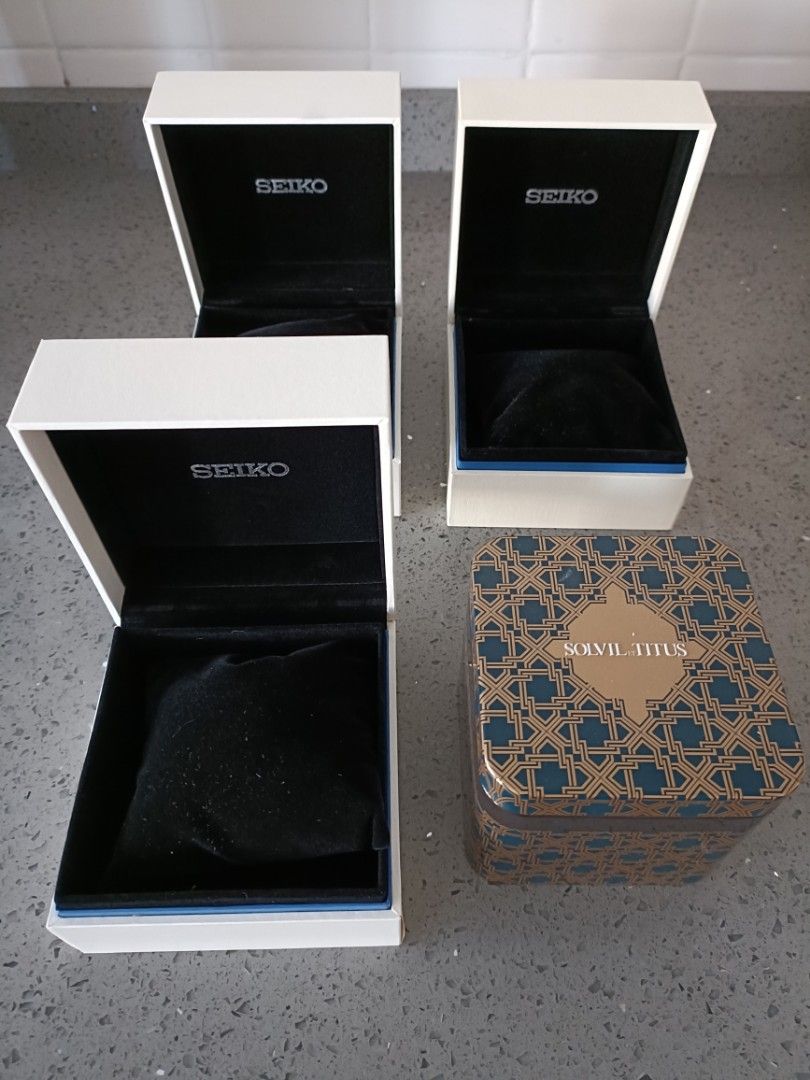 SEIKO AND TITUS WATCH BOXES., Men's Fashion, Watches & Accessories ...