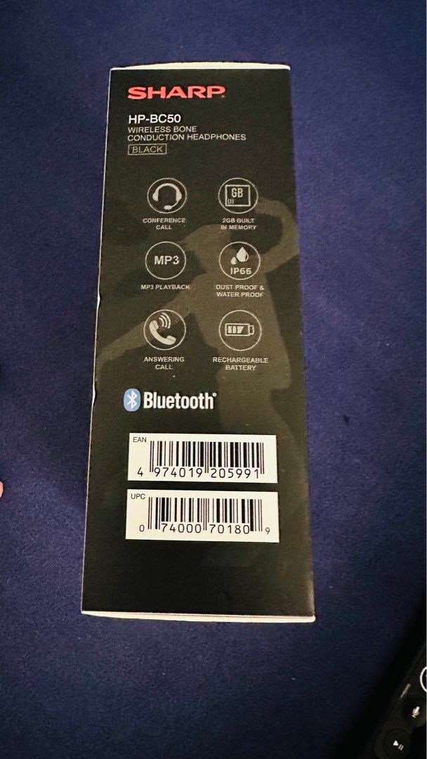 Sharp HP-BC50 Wireless Bone conduction headphone, Audio, Headphones & Headsets on Carousell