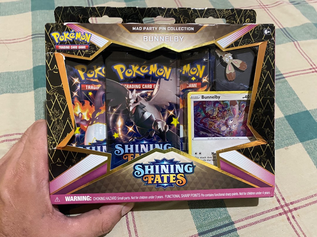 Shinning fates Bunnelby mad pin collection (sealed), Hobbies & Toys ...