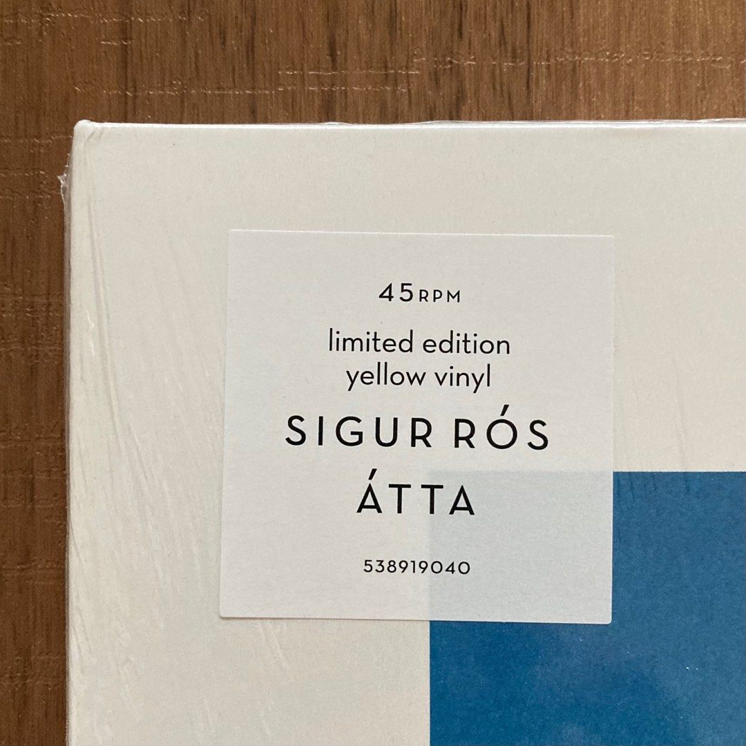 Sigur Ros - ATTA (Transparent Yellow) 2LP vinyl, Hobbies & Toys, Music ...