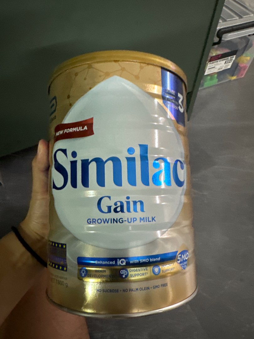 SIMILAC Gain Stage 3 1.8kg, Babies & Kids, Nursing & Feeding, Weaning ...