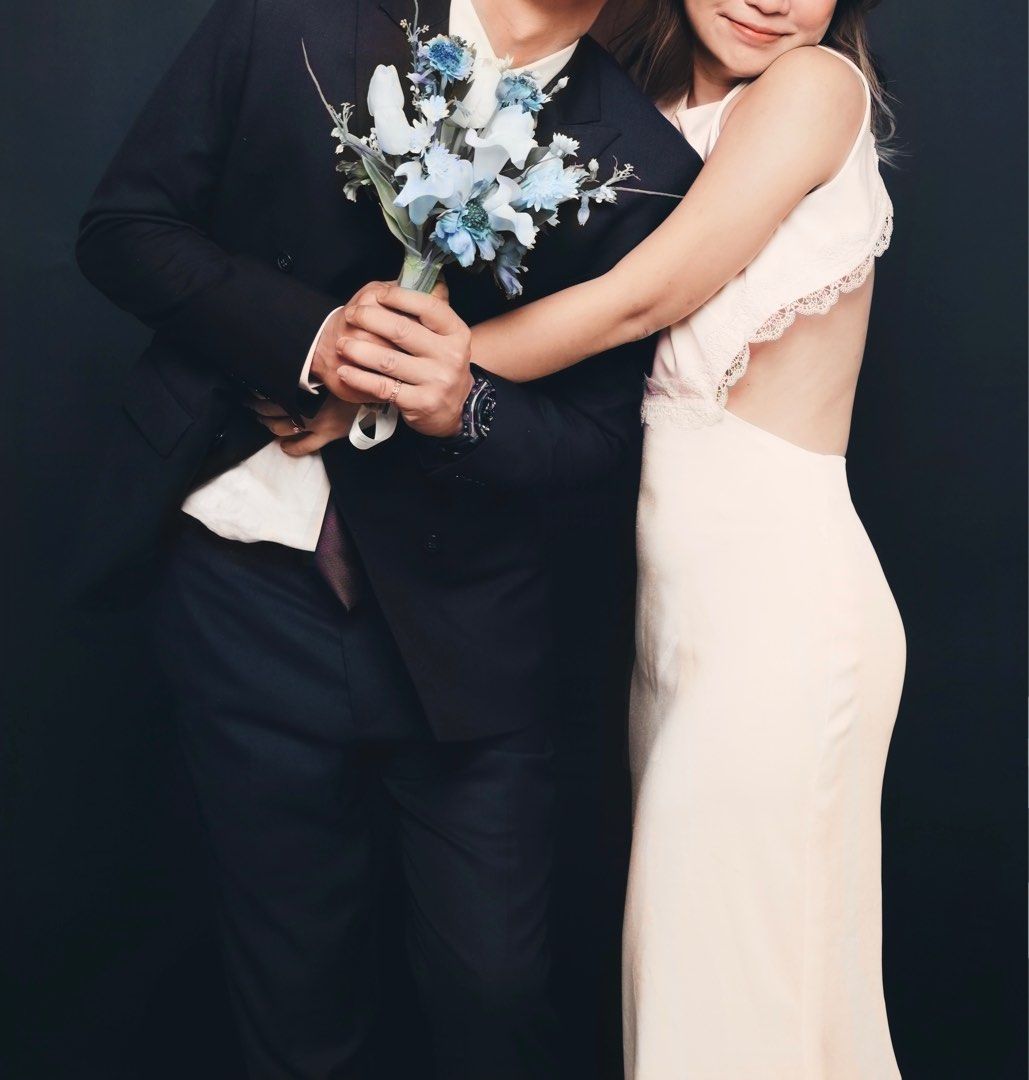 Simple timeless wedding / ROM dress, Women's Fashion, Dresses & Sets ...