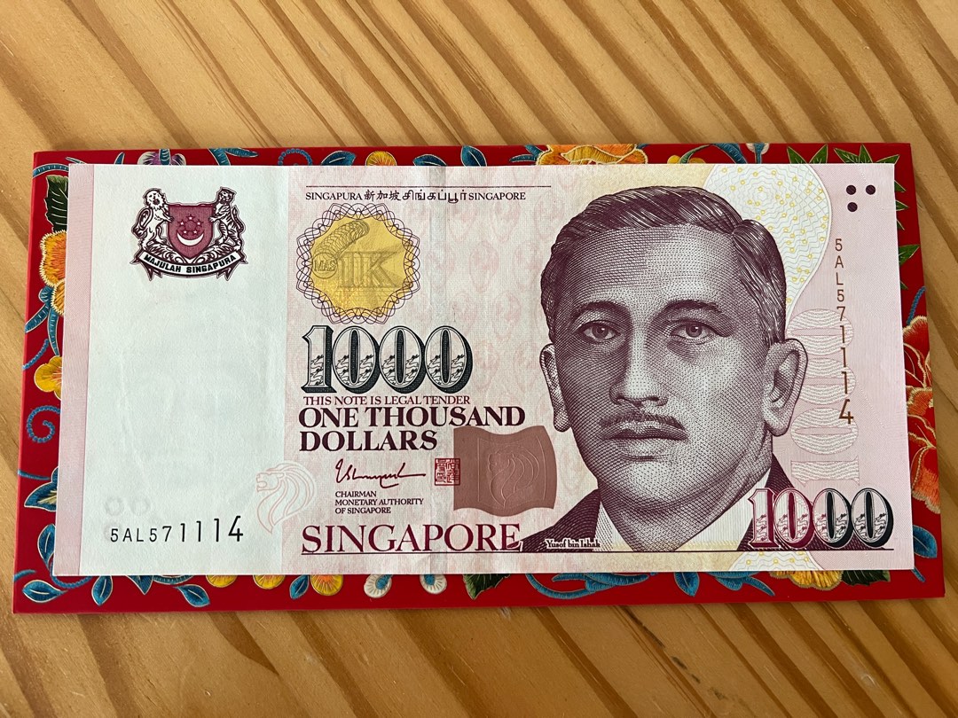 Singapore $1000 note, Hobbies & Toys, Memorabilia & Collectibles ...