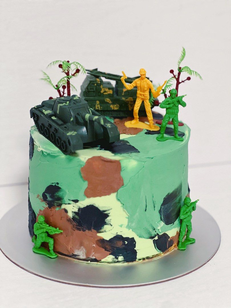 Soldier Theme Cake, Food & Drinks, Homemade Bakes on Carousell
