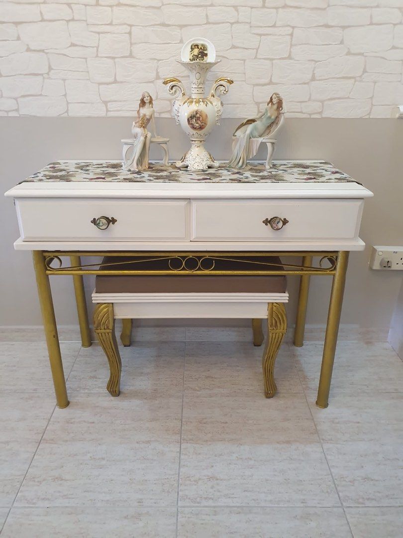 Solid Wooden Console Table + Bench, Furniture & Home Living, Furniture ...