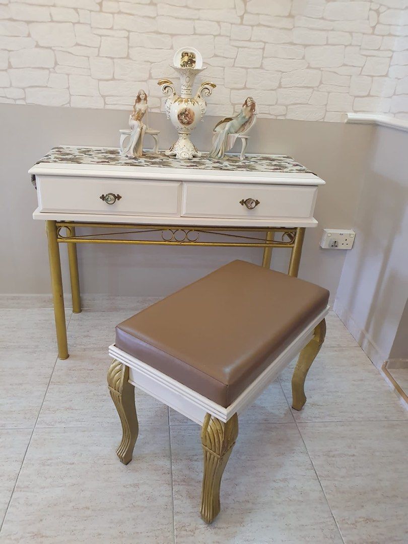 Solid Wooden Console Table + Bench, Furniture & Home Living, Furniture ...