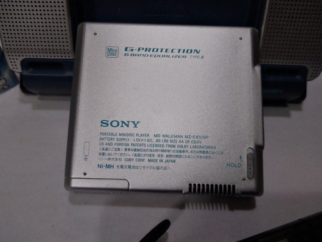 Sony Walkman Portable mini Disk Player with Docking Station MZ-E810SP ...