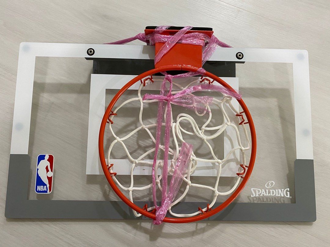 SPALDING NBA Indoor Small Basketball Hoop, Sports Equipment, Sports ...