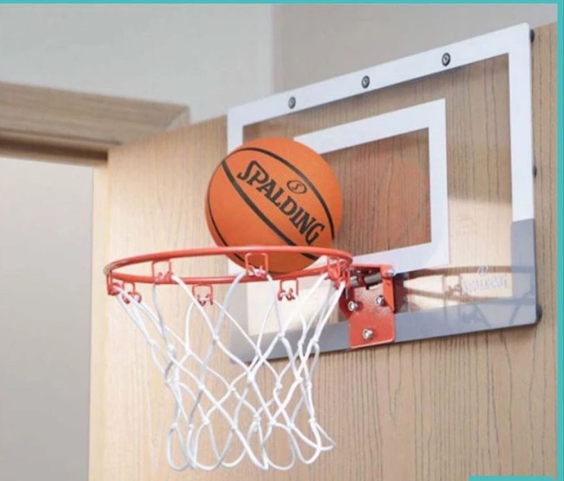 SPALDING NBA Indoor Small Basketball Hoop, Sports Equipment, Sports ...