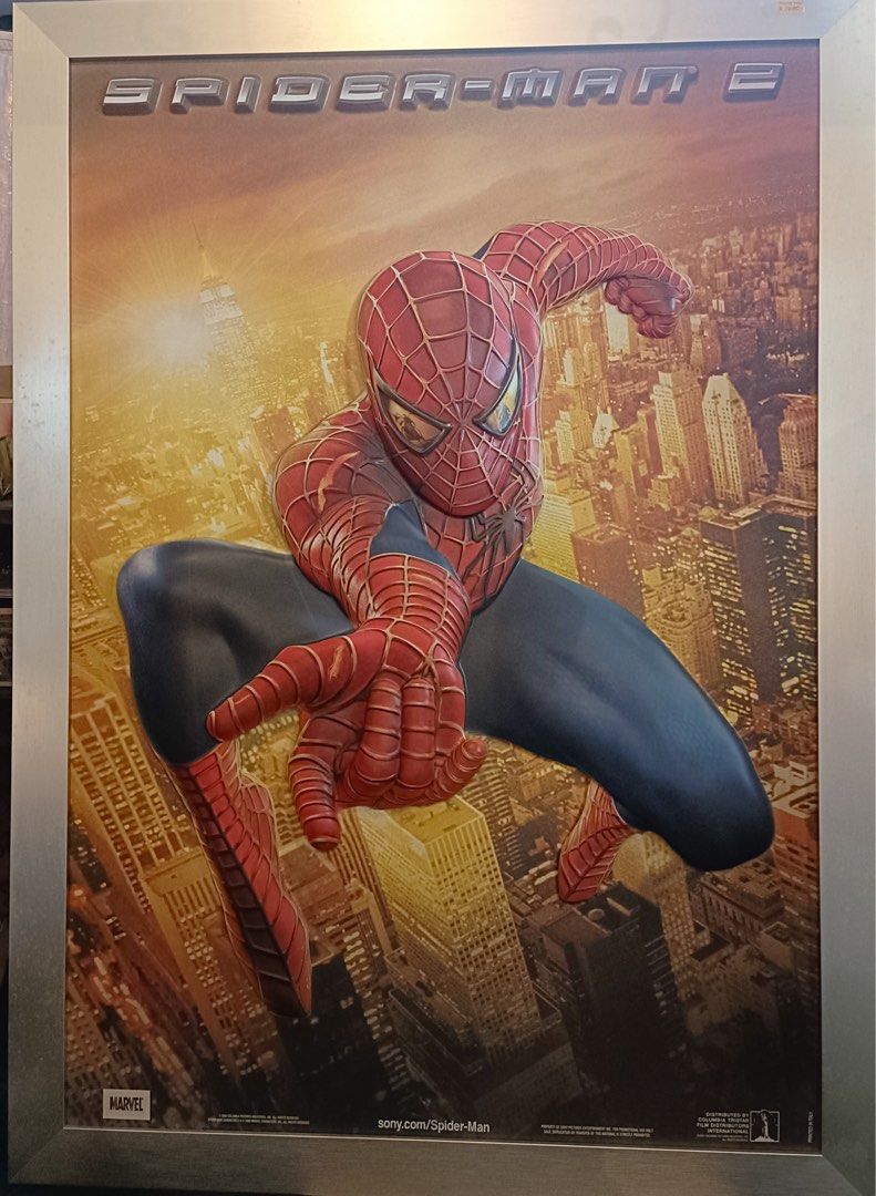 Spider-Man Poster, Hobbies & Toys, Collectibles & Memorabilia, Vintage ...