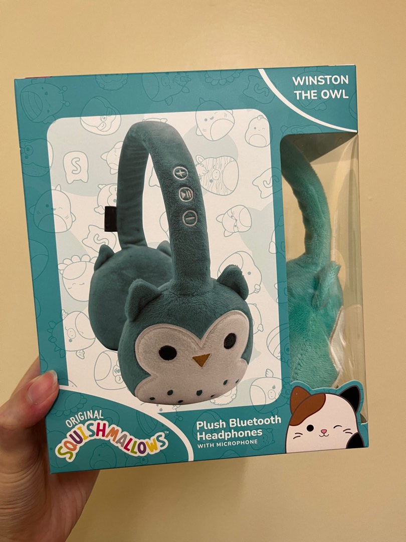 Squishmallow Plush Headphones - Winston the Owl, Audio, Headphones ...