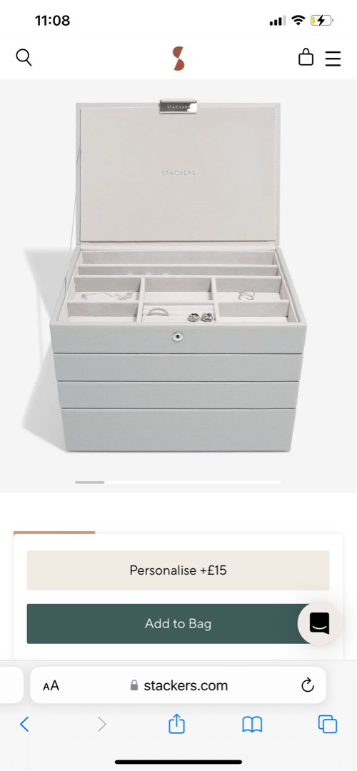 Stackers Jewelry Organizer, Women's Fashion, Jewelry & Organizers ...