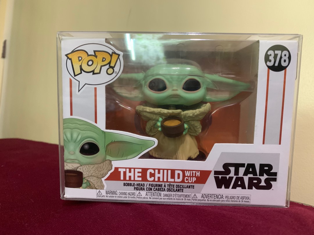 STAR WARS THE CHILD WITH CUP FUNKO POP 378, Hobbies & Toys, Toys ...