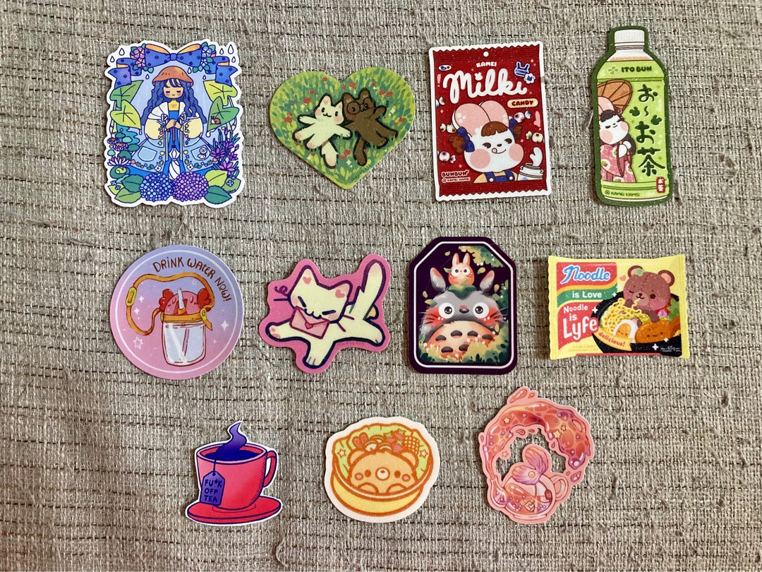 Stickers (Fan Art & Original Art), Hobbies & Toys, Stationery & Craft ...