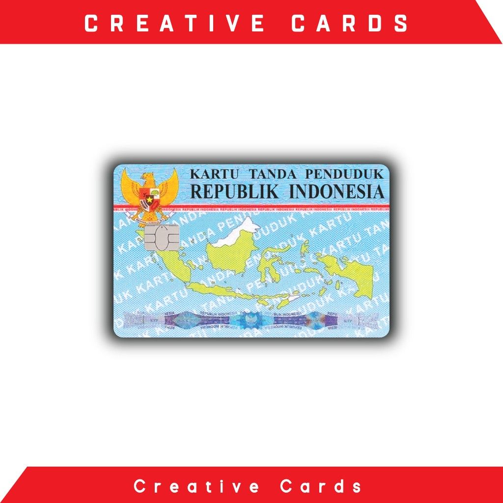 Stiker Sticker Kartu Atm Skin Card KTP, KIS, BPJS Vinyl + Laminating ...