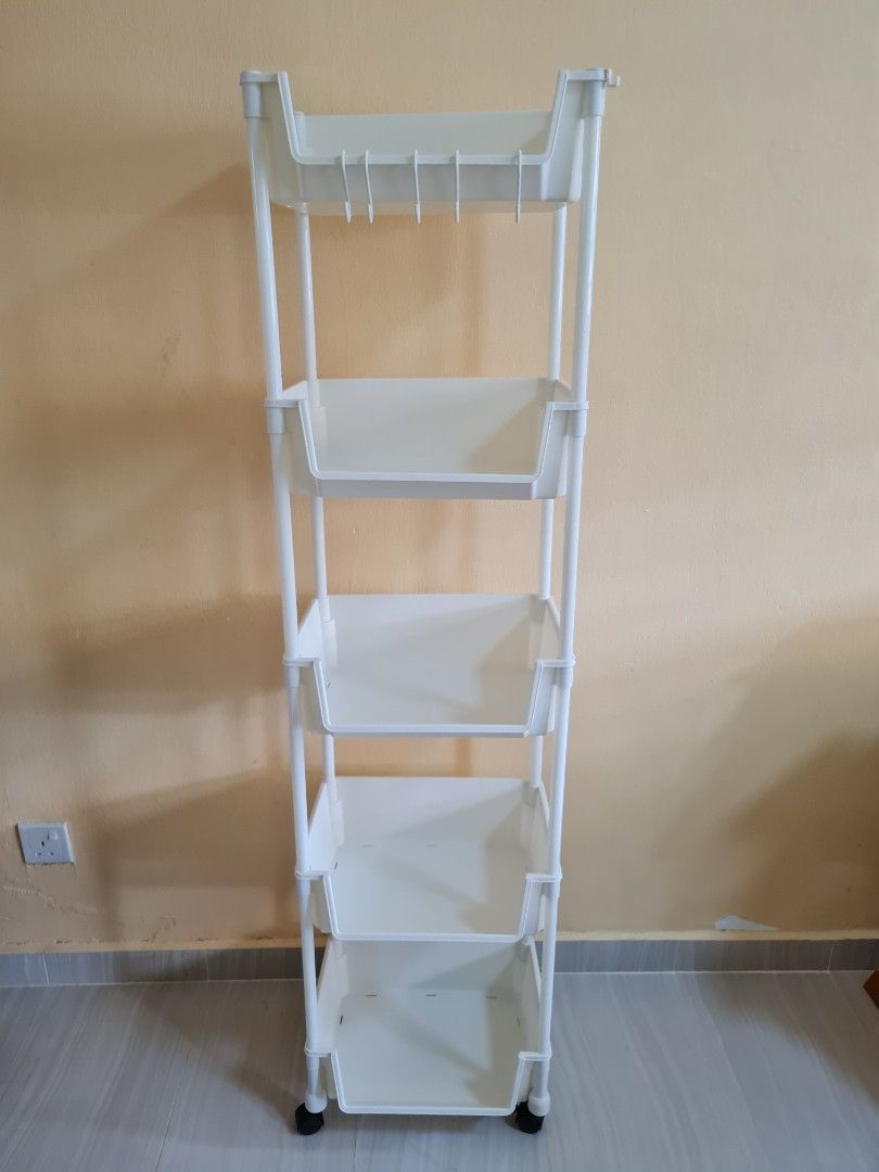 Storage Rack & wheels 5 Tier, Furniture & Home Living, Furniture ...