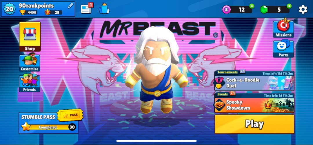 Stumble Guys Zeus Account + more, Video Gaming, Video Games, Others on ...