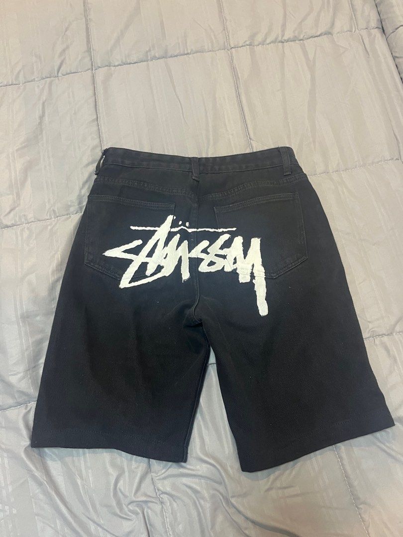 Stussy customized jorts, Men's Fashion, Bottoms, Shorts on Carousell