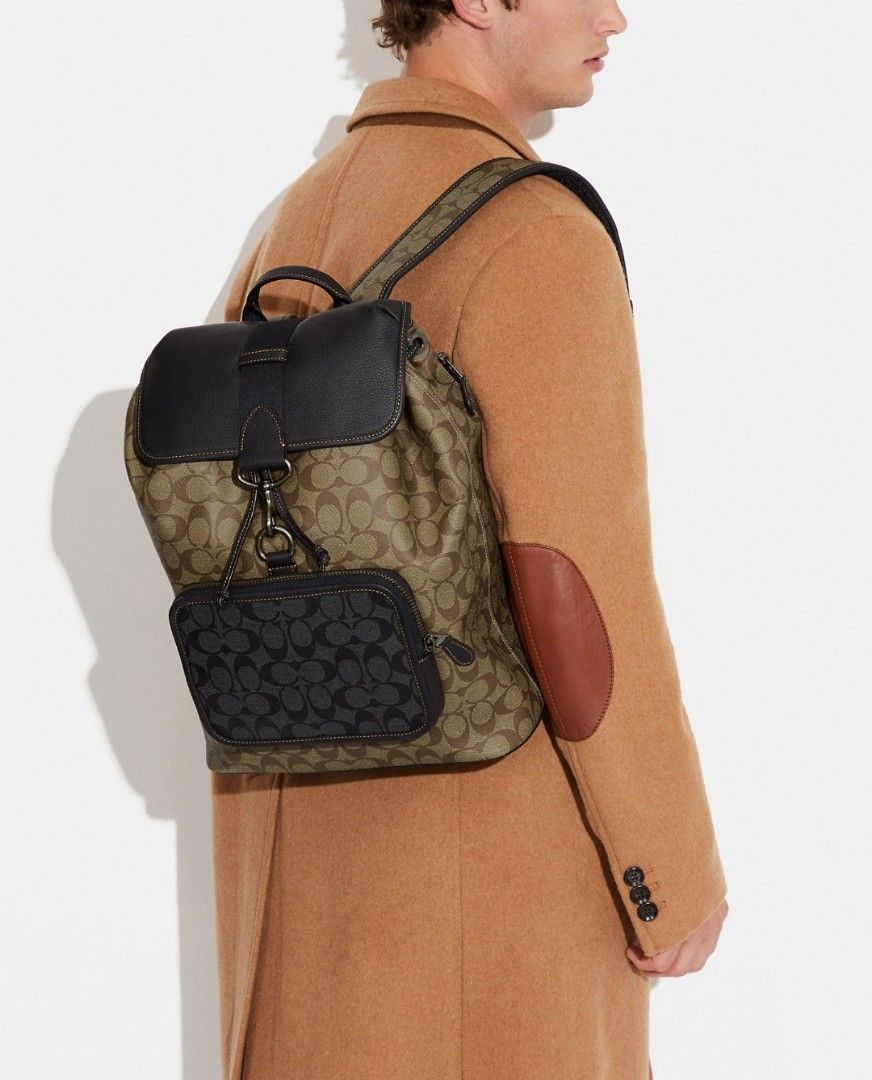 Sullivan Backpack In Blocked Signature Canvas, Luxury, Bags & Wallets ...