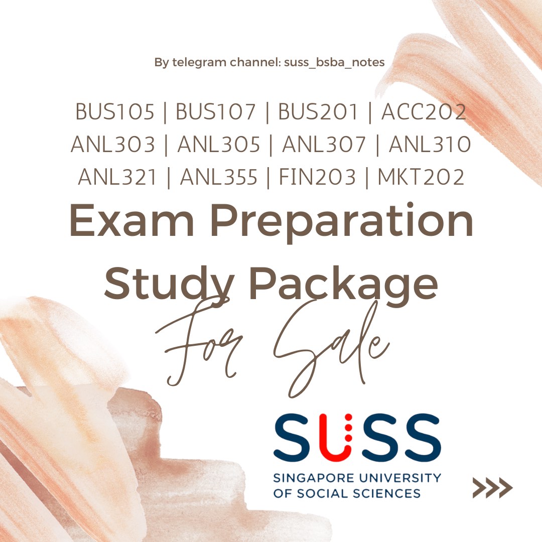 SUSS Exam Preparation Notes, Hobbies & Toys, Books & Magazines ...