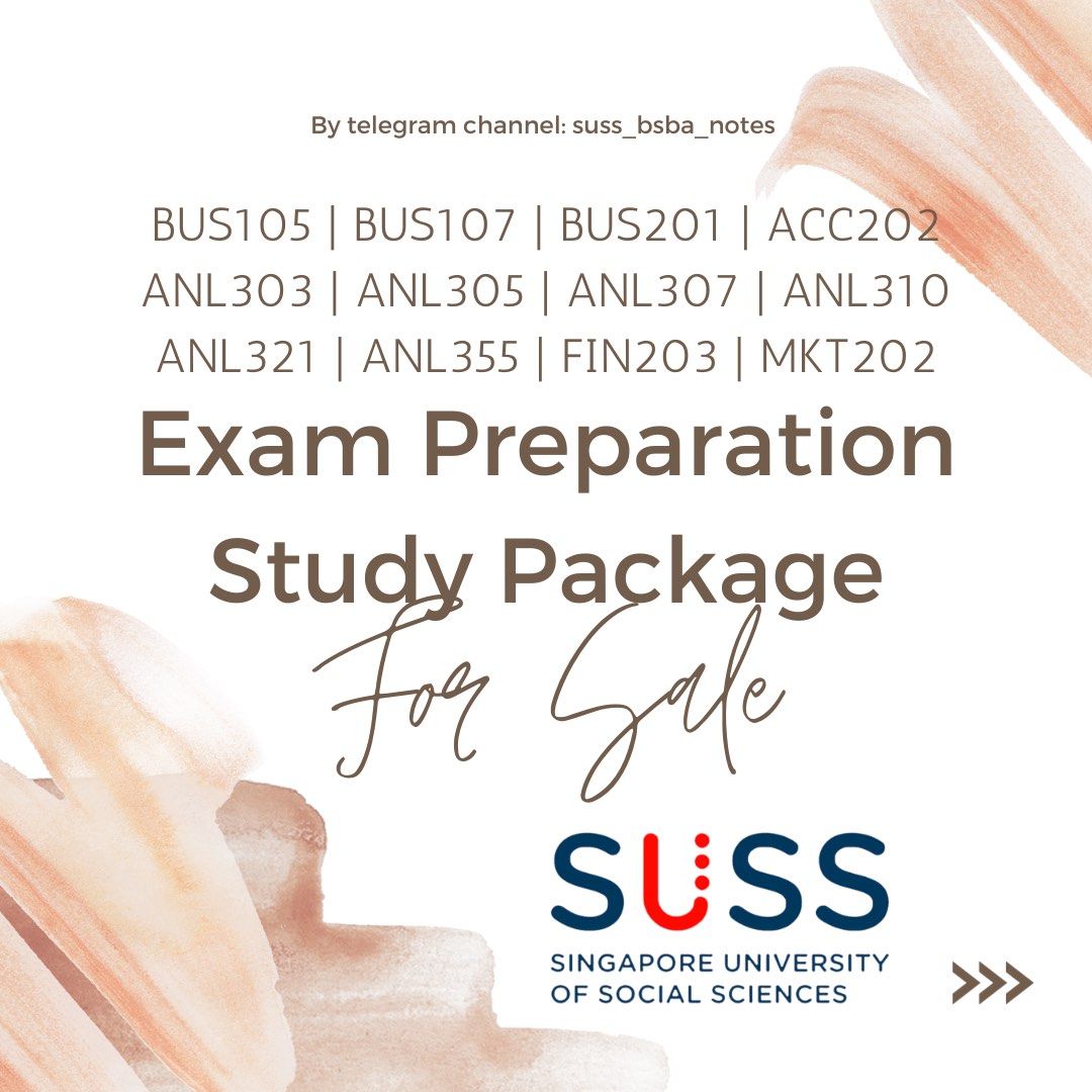 SUSS Exam Preparation Notes, Hobbies & Toys, Books & Magazines ...