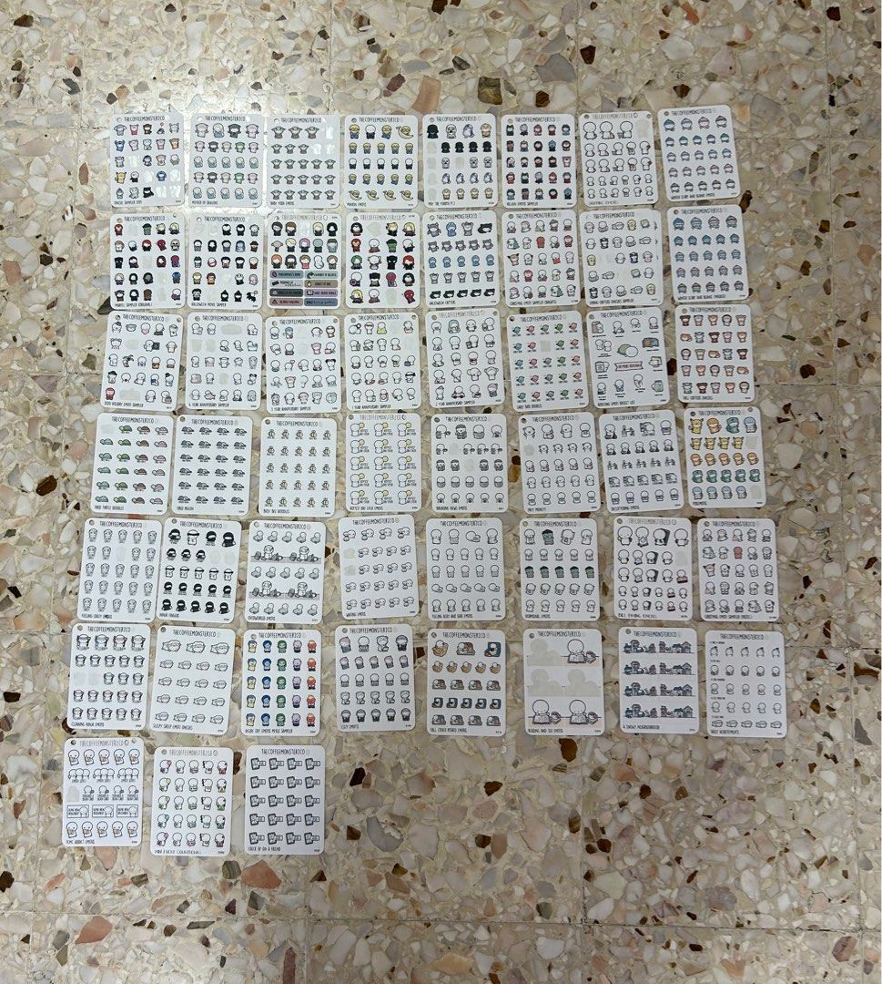 tcmc thecoffeemonsterzco bullet journal stationery stickers sheet ...