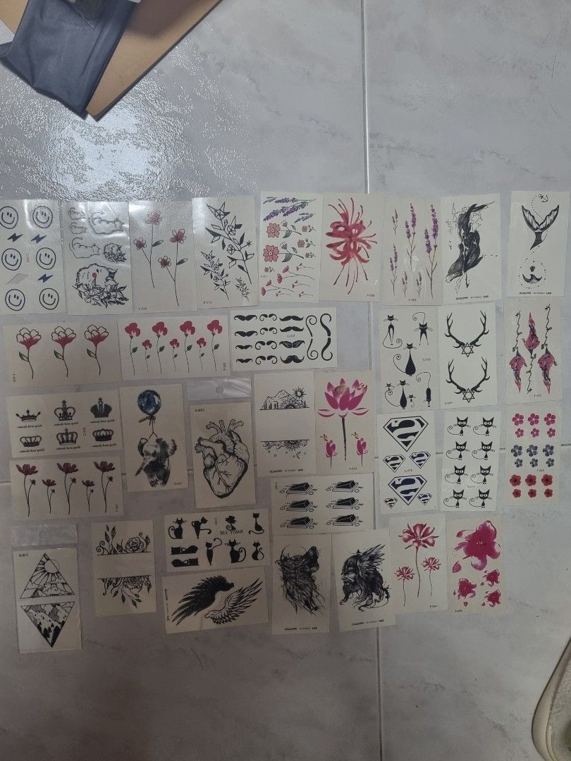 temporary tattoo sticker, Hobbies & Toys, Stationery & Craft, Art ...