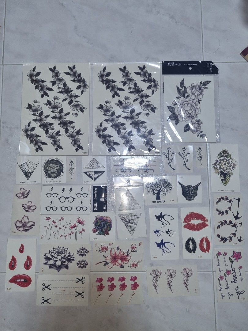 temporary tattoo sticker, Hobbies & Toys, Stationery & Craft, Art ...