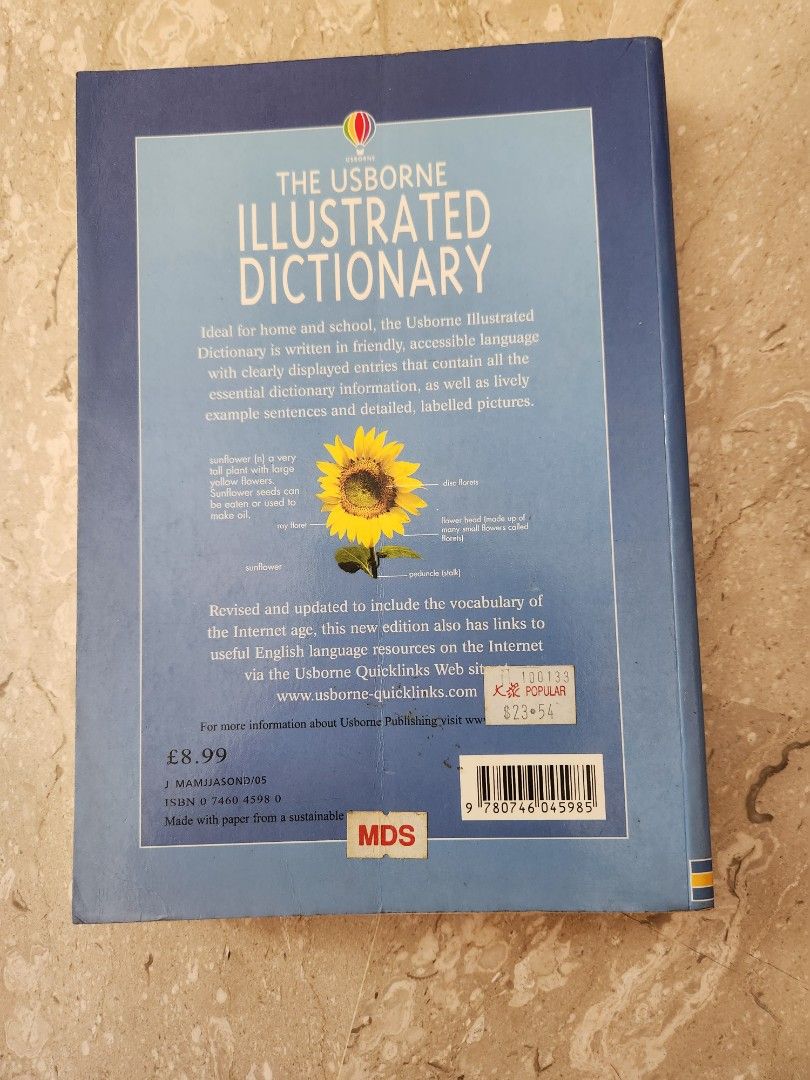 The USBORNE Illustrated Dictionary, Hobbies & Toys, Books & Magazines ...