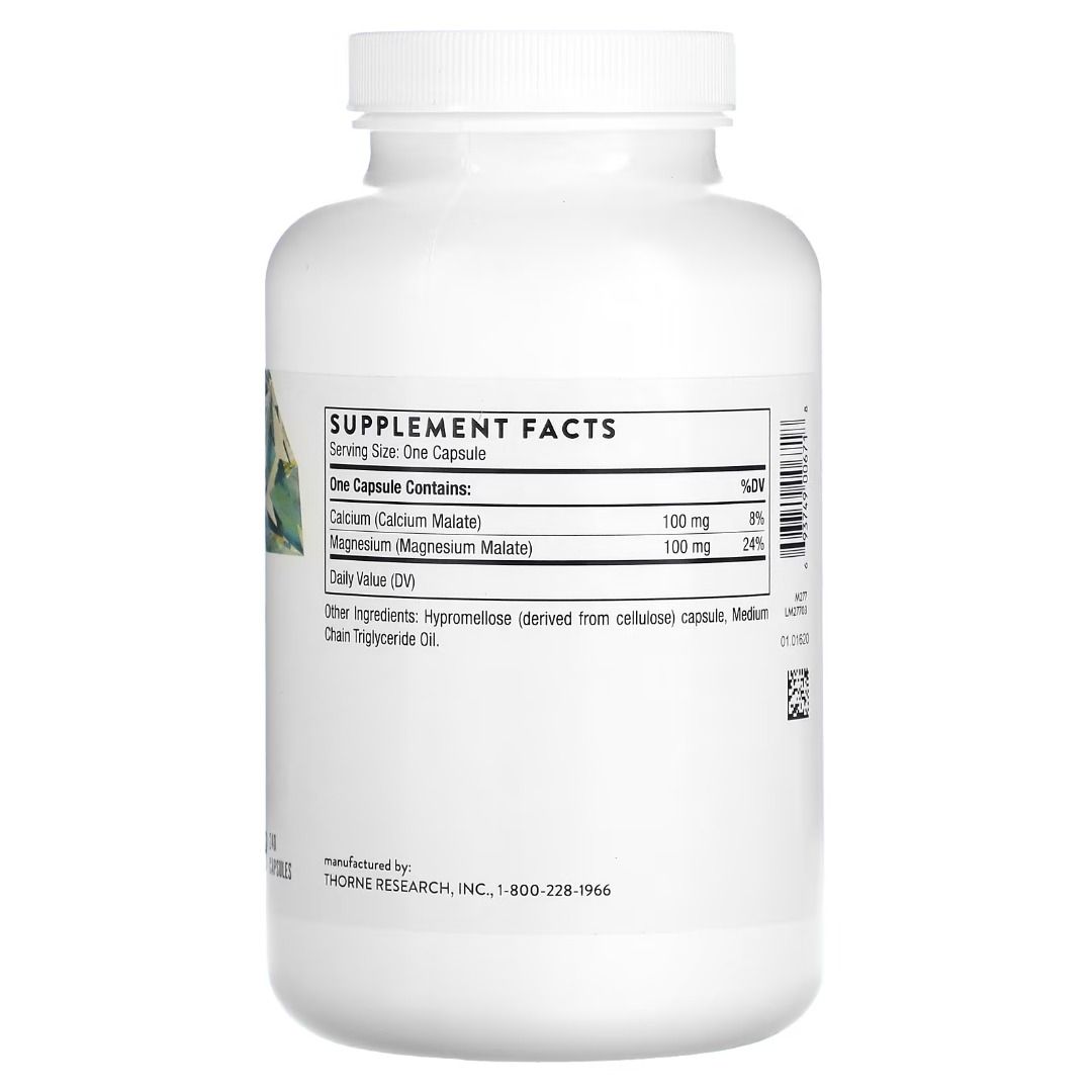 Thorne, Calcium-Magnesium Malate, 240 Capsules, Health & Nutrition ...