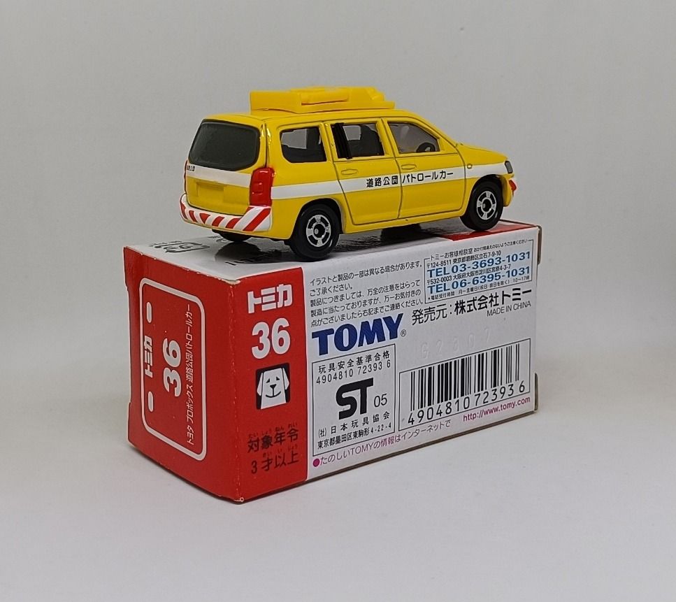 TOMY Tomica 藍字 No. 36 豐田 Toyota Probox High-Way Public Co. Patrol Car ...