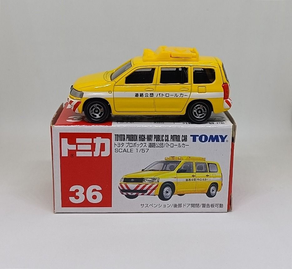 TOMY Tomica 藍字 No. 36 豐田 Toyota Probox High-Way Public Co. Patrol Car ...
