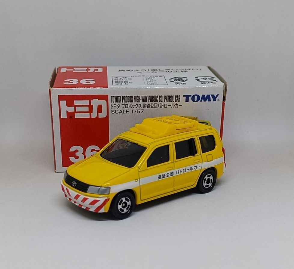 TOMY Tomica 藍字 No. 36 豐田 Toyota Probox High-Way Public Co. Patrol Car ...
