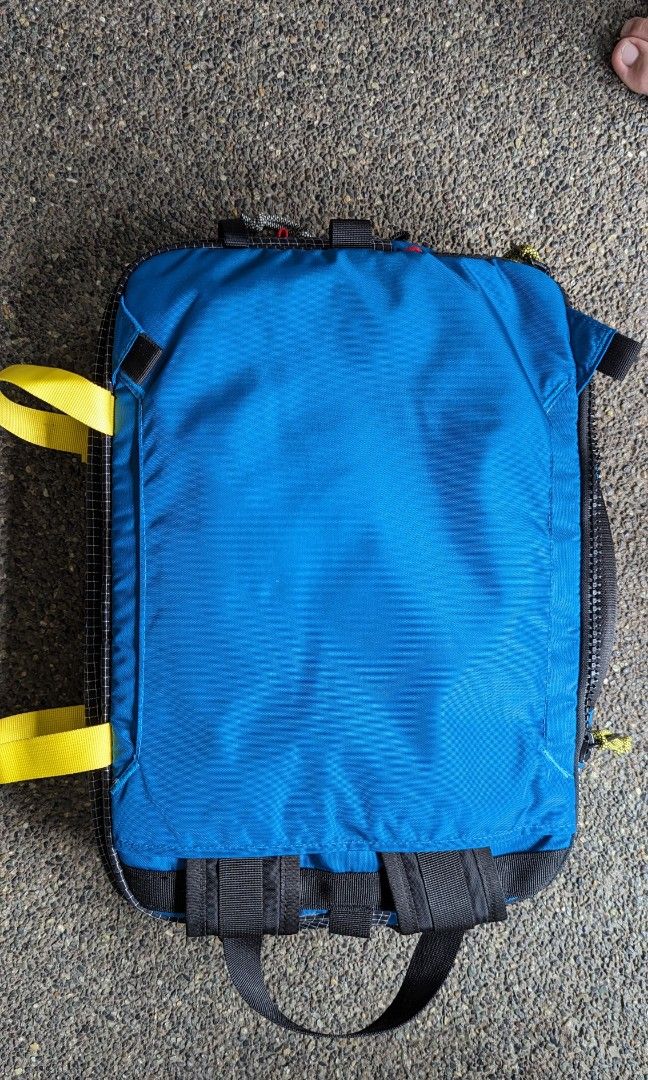 Topo Designs Global 3-Day Briefcase Blue Black Ripstop Backpack, Men's ...