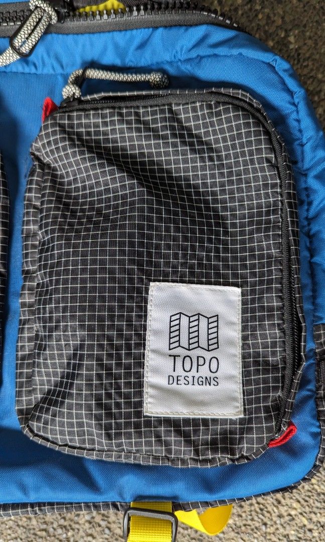 Topo Designs Global 3-Day Briefcase Blue Black Ripstop Backpack, Men's ...